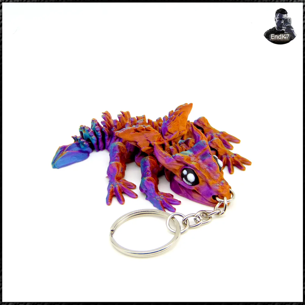 Glorious Baby Dragon Keychain - Free 3D Print Model - MakerWorld