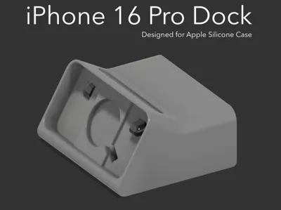 iPhone 16 Pro Dock with universal phone cases Remixed by user ...