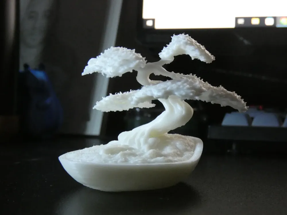Elegant Bonsai Tree Sculpture - Free 3D Print Model - MakerWorld