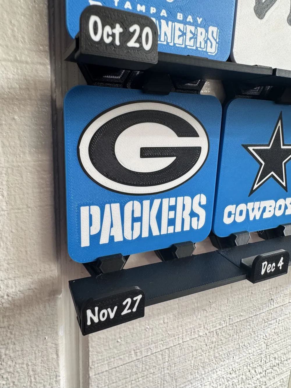 Configurable NFL Schedule by JiffyRob MakerWorld: Download Free 3D Models