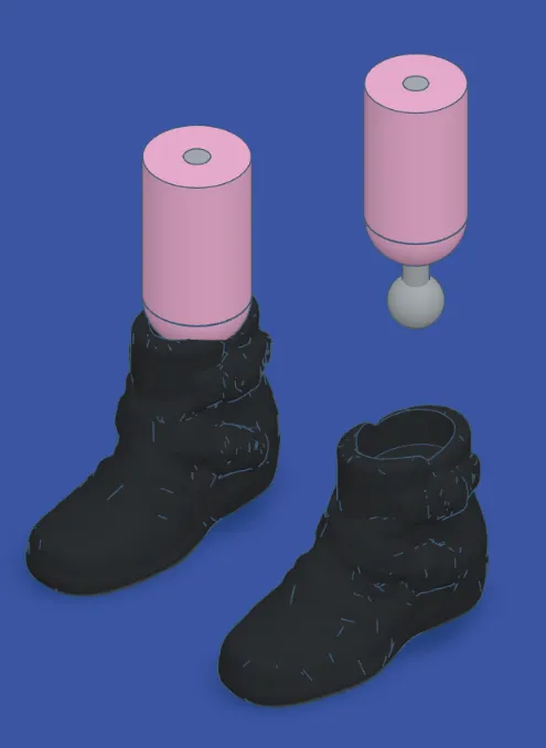 Dollhouse - Balljoint Female Leather Boots - Free 3D Print Model ...