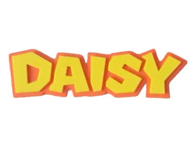 Princess Daisy Logo Nintendo Super Mario Bros. - Free 3D Print Model ...