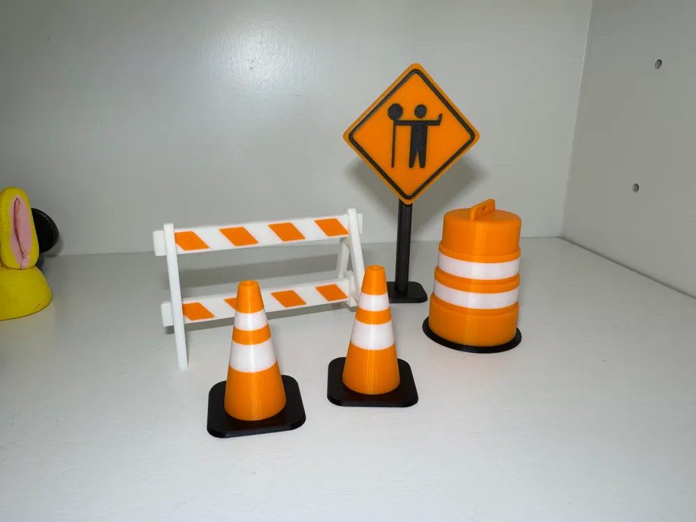 Traffic Cone - US Road Mini Barriers by 3D Print Creative Endeavors ...