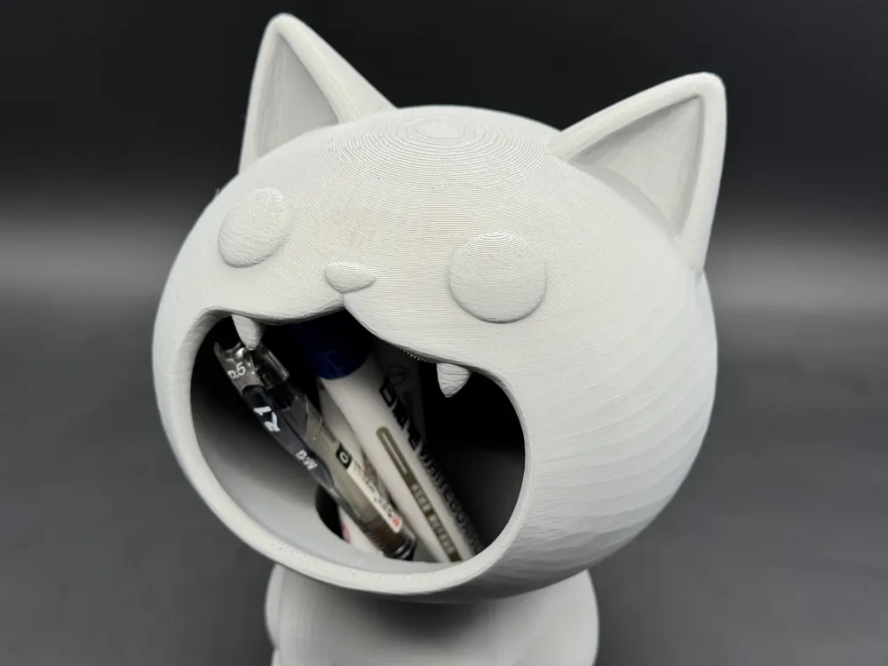 Cat Pen Holder - Free 3D Print Model - MakerWorld