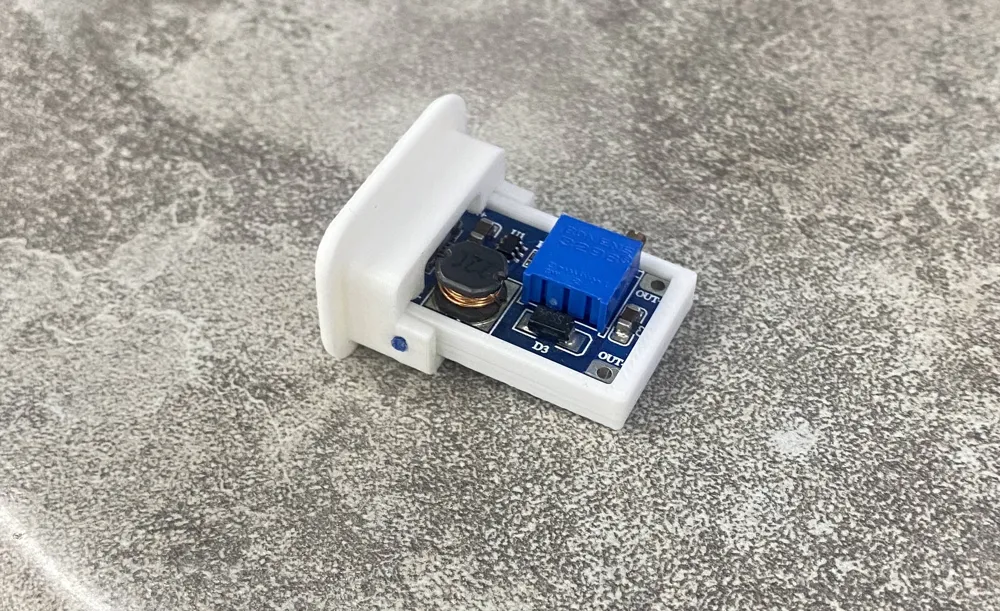 MT3608 Micro USB Boost regulator panel mount by Klave MakerWorld ...