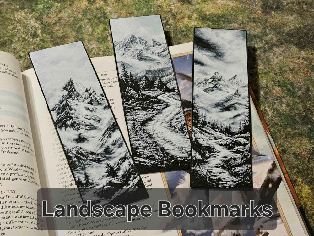 Landscapes - Bookmark Set by Yandalf MakerWorld: Download Free 3D Models