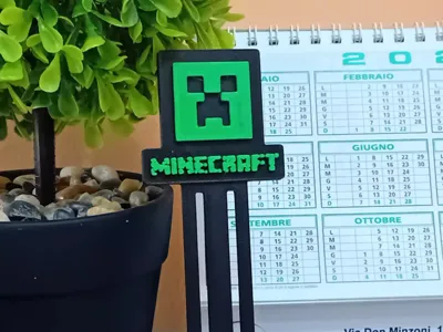Minecraft Creeper Bookmark - Free 3D Print Model - MakerWorld
