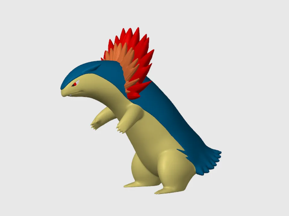 Typhlosion Multicolor by entroisdimensions_figurine MakerWorld ...