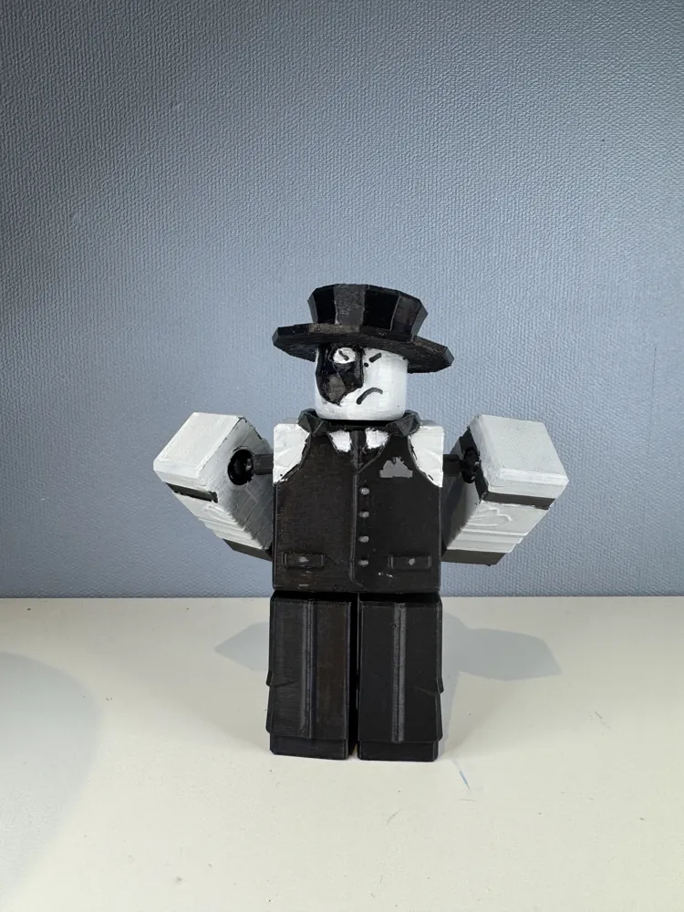 Roblox Artful Forsaken / Die of Death articulated - Free 3D Print Model ...
