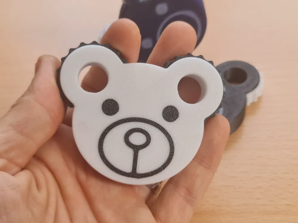 Clicking Teddy Bear fidget toy clicker spinner by Sanja 3D - MakerWorld