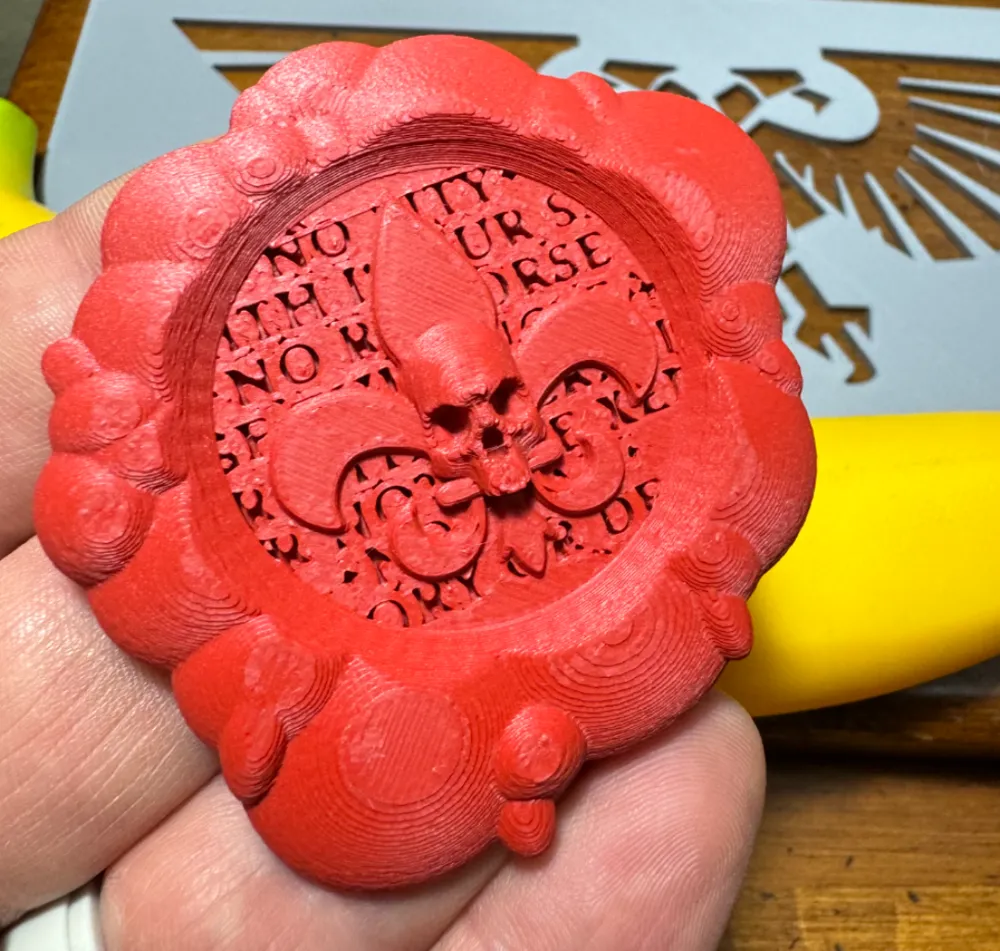 WH40K - Purity Seal - Fleur De Lis Version #2 by ratjob MakerWorld ...