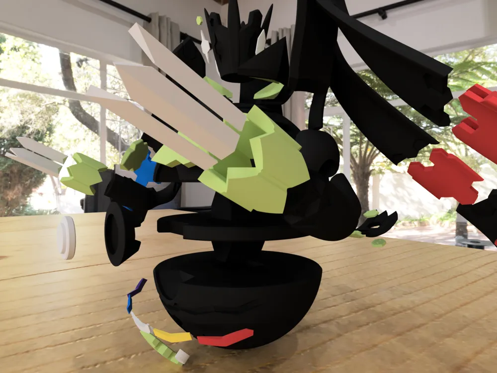#0718 - Zygarde Complete Forme - Free 3D Print Model - MakerWorld