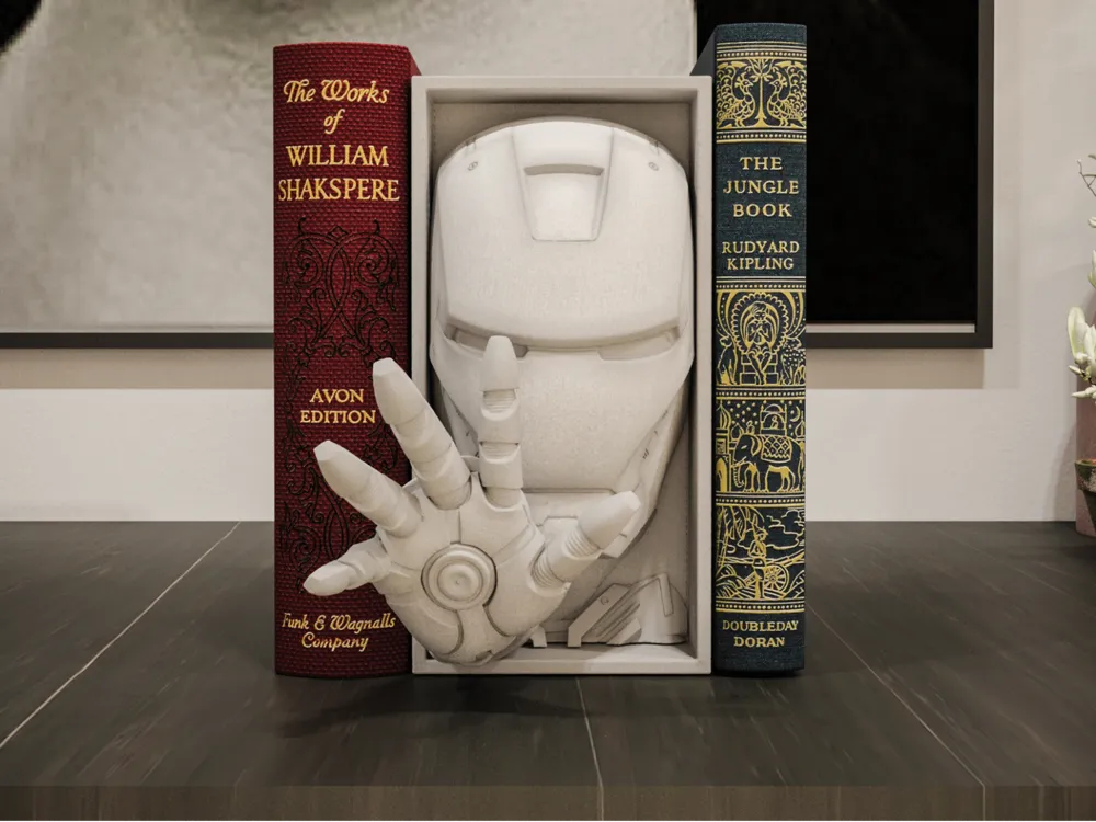 Iron Man Book Nook and Wall Mount by Treddigineer MakerWorld: Download ...