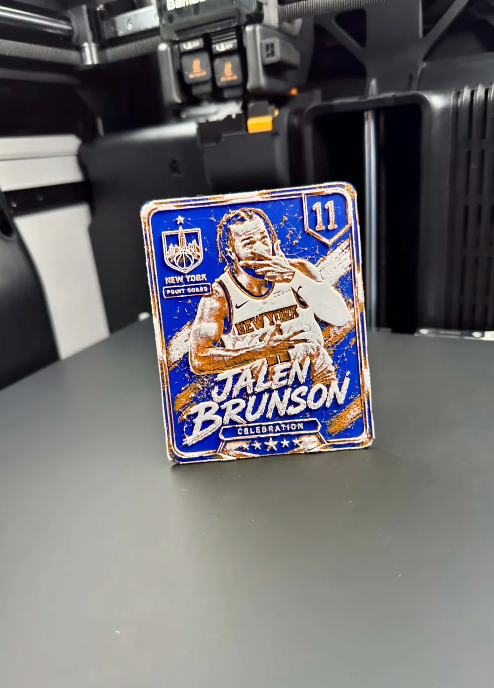Jalen Brunson Player Card - Free 3D Print Model - MakerWorld