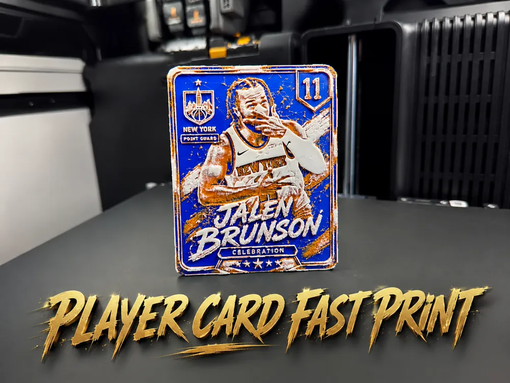 Jalen Brunson Player Card - Free 3D Print Model - MakerWorld