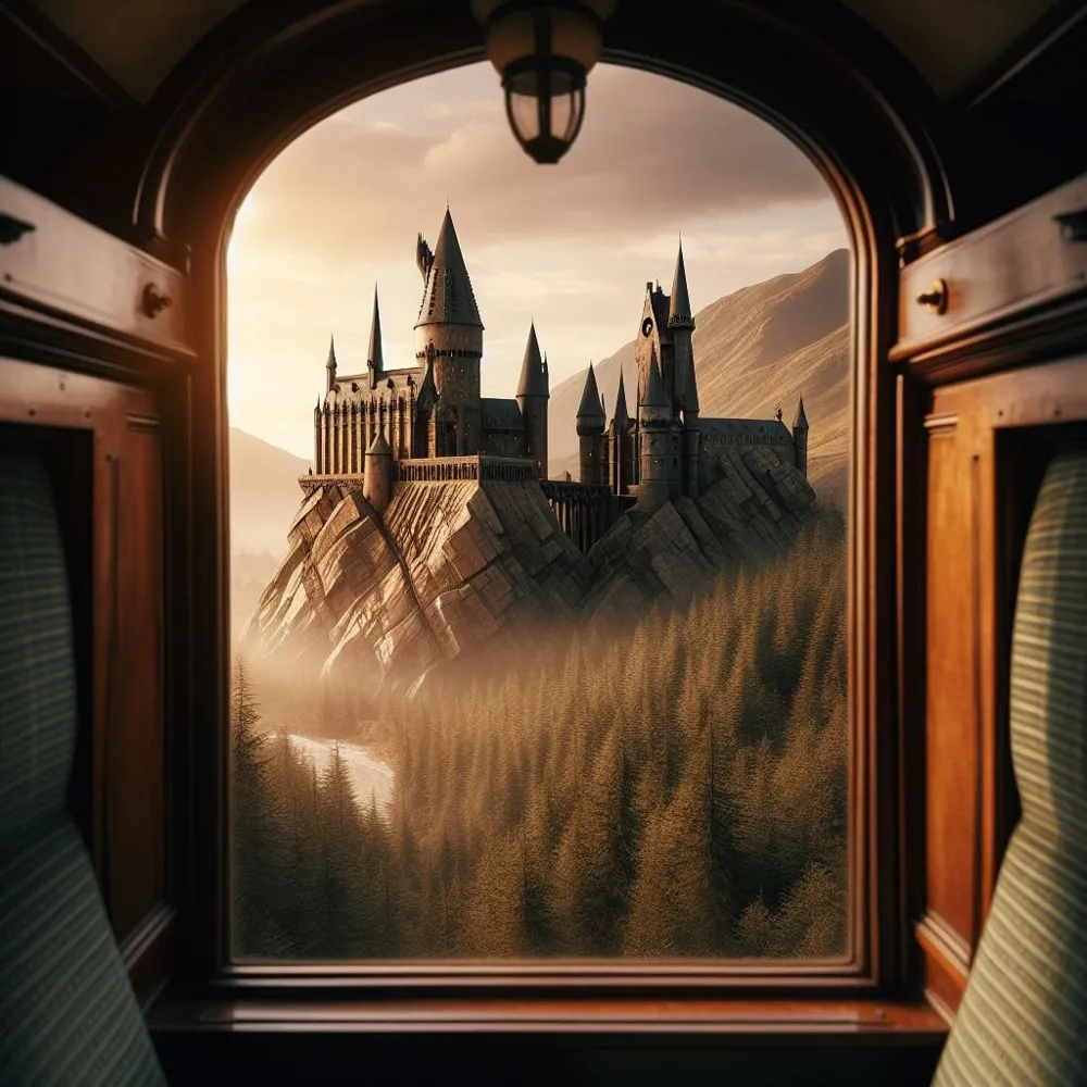 Hogwarts Castle From Train HueForge by jason.matusiak - MakerWorld
