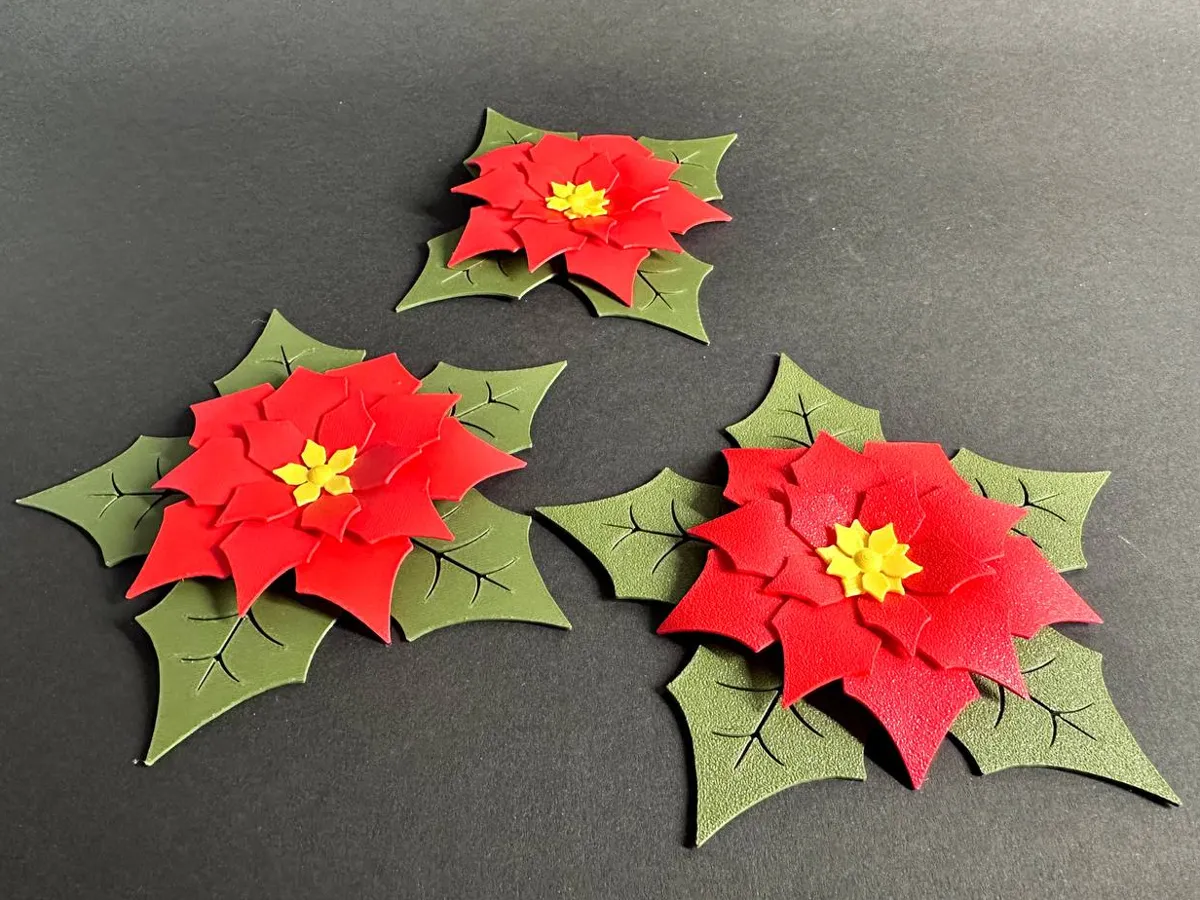 Poinsettia Christmas Flower Decoration by ArtLynx MakerWorld: Download ...
