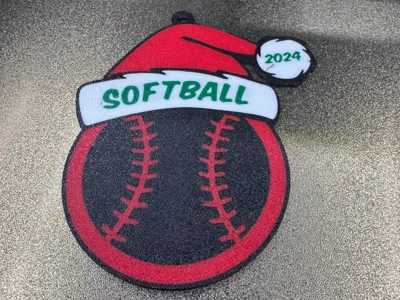 softball 3d print model download - MakerWorld