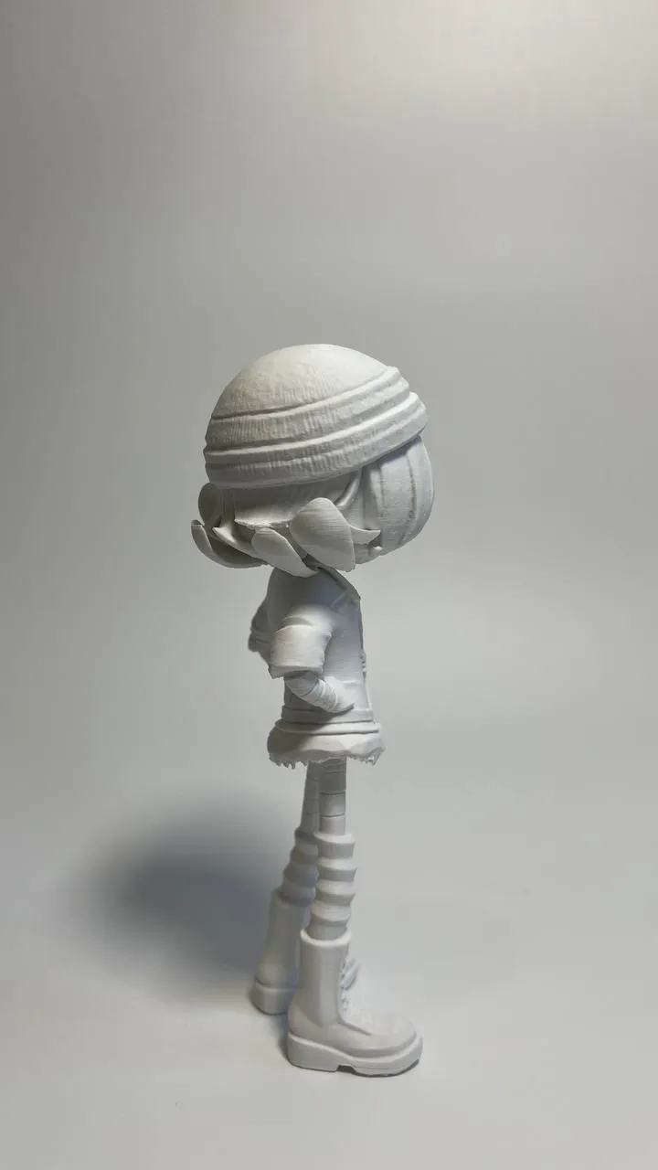 Cyber Goth Robot Girl Figurine - Free 3D Print Model - MakerWorld