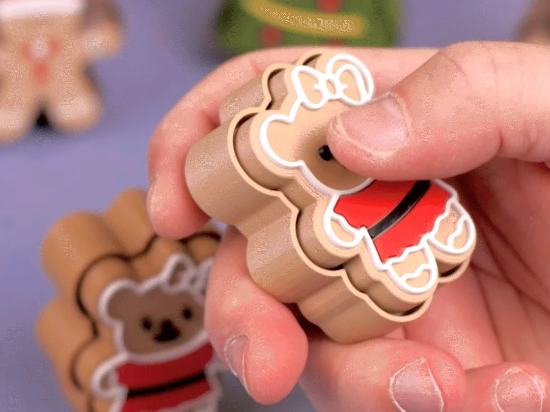 Gingerbread Girl Bear – 3D Printable Clicker by Koala Bleu MakerWorld: Download Free 3D Models