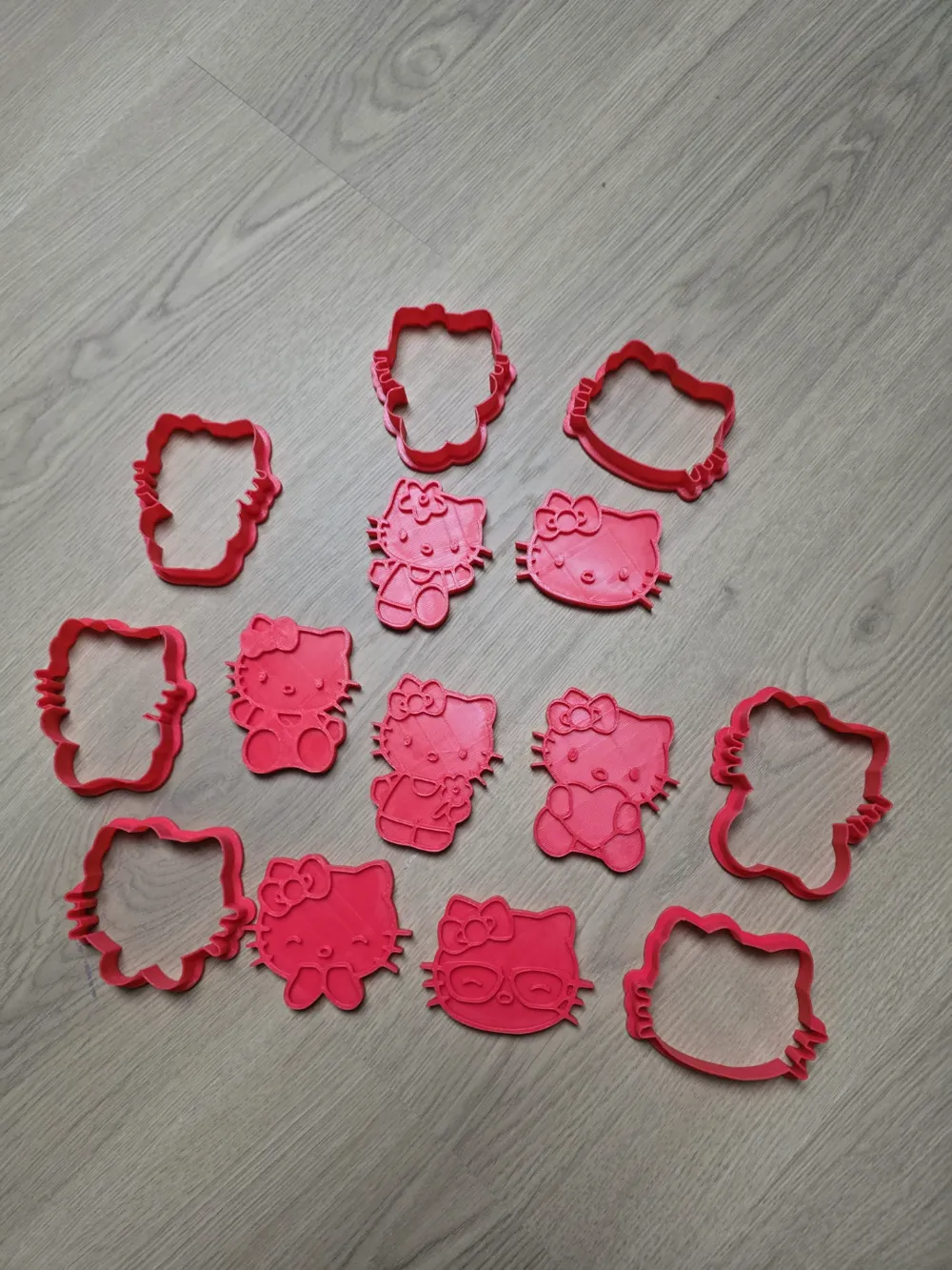 Hello Kitty Cute Cookie Cutter Stamp Clay Playdoh by Merilno3D ...