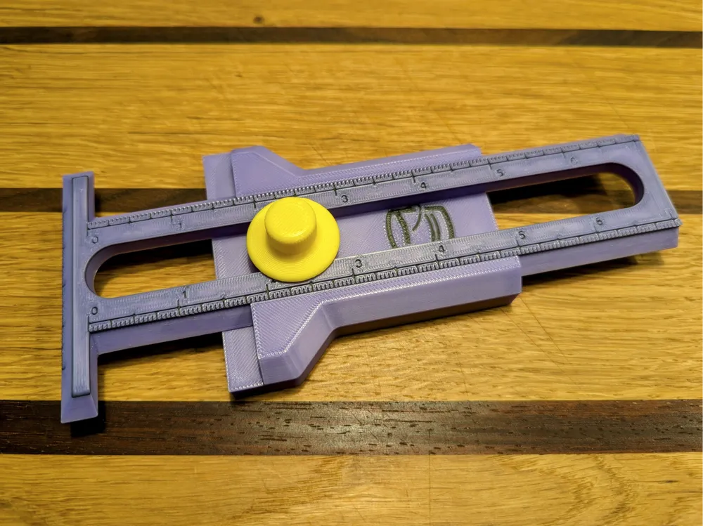 Parallel Marking Gauge with Imperial Scale by blecheimer - MakerWorld