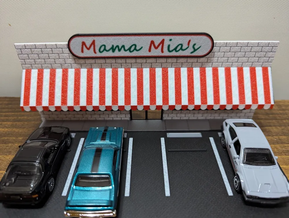 1:64 Scale Mama Mia's Pizza Shop by TheOutsider711 - MakerWorld