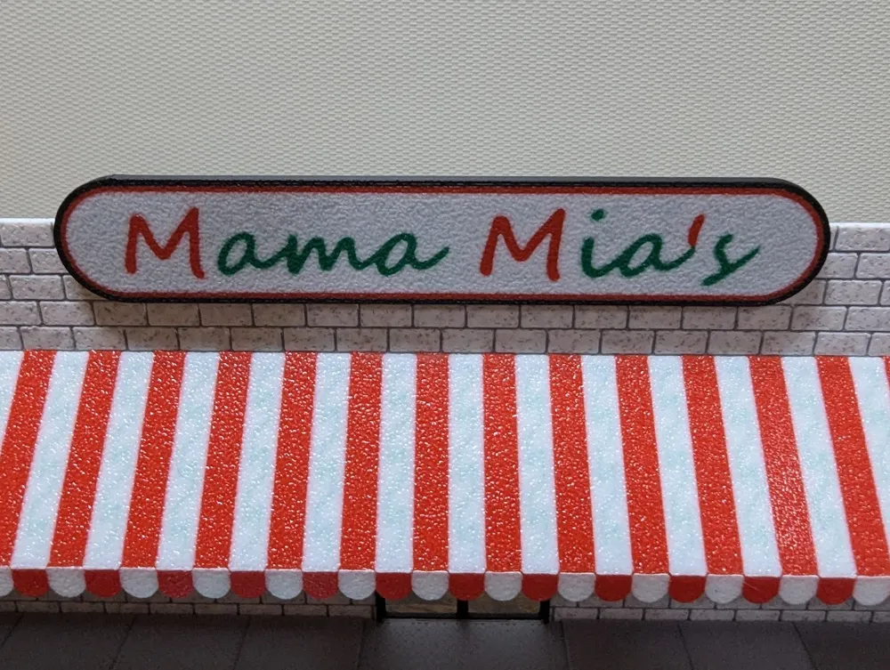 1:64 Scale Mama Mia's Pizza Shop by TheOutsider711 MakerWorld: Download ...