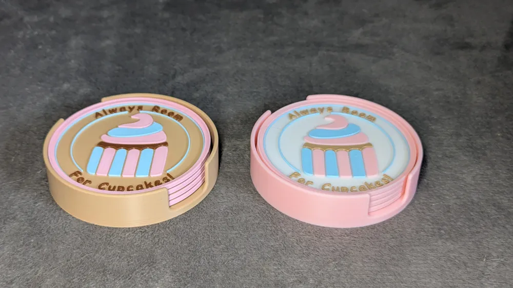 Cupcakes! - 3D stackable Coaster Set by DelPrints MakerWorld: Download ...