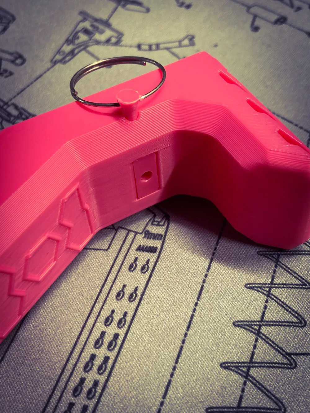 Angled Foregrip V2 - Cyberpunk Style - Free 3D Print Model - MakerWorld