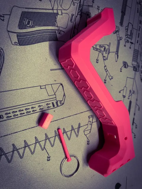 Angled Foregrip V2 - Cyberpunk Style - Free 3D Print Model - MakerWorld