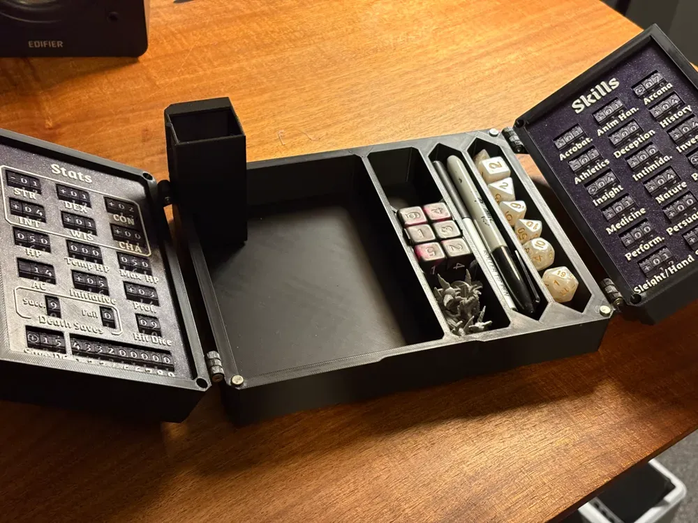Ultimate DND Players Kit - v2 Lockable, Tracking - Free 3D Print Model ...