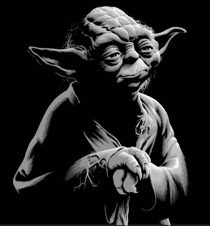Yoda / Star Wars / Wall Art / 2d art by 3D Prints This Week - MakerWorld