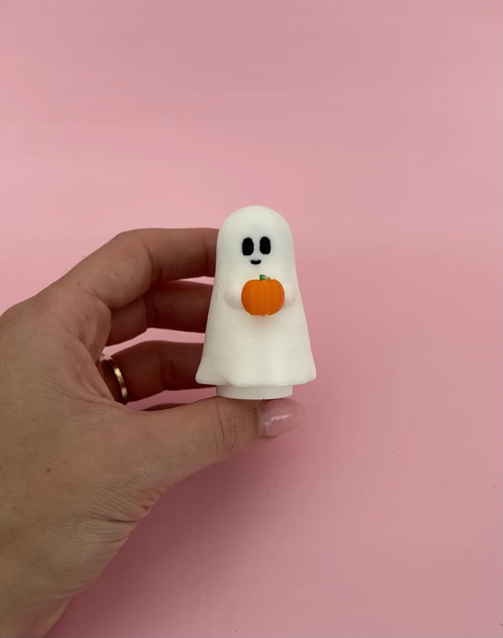 Cute Ghost Holding Pumpkin Fidget Clicker by The Printcess Diaries ...