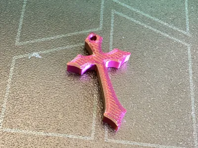 cross keychain - Free 3D Print Model - MakerWorld