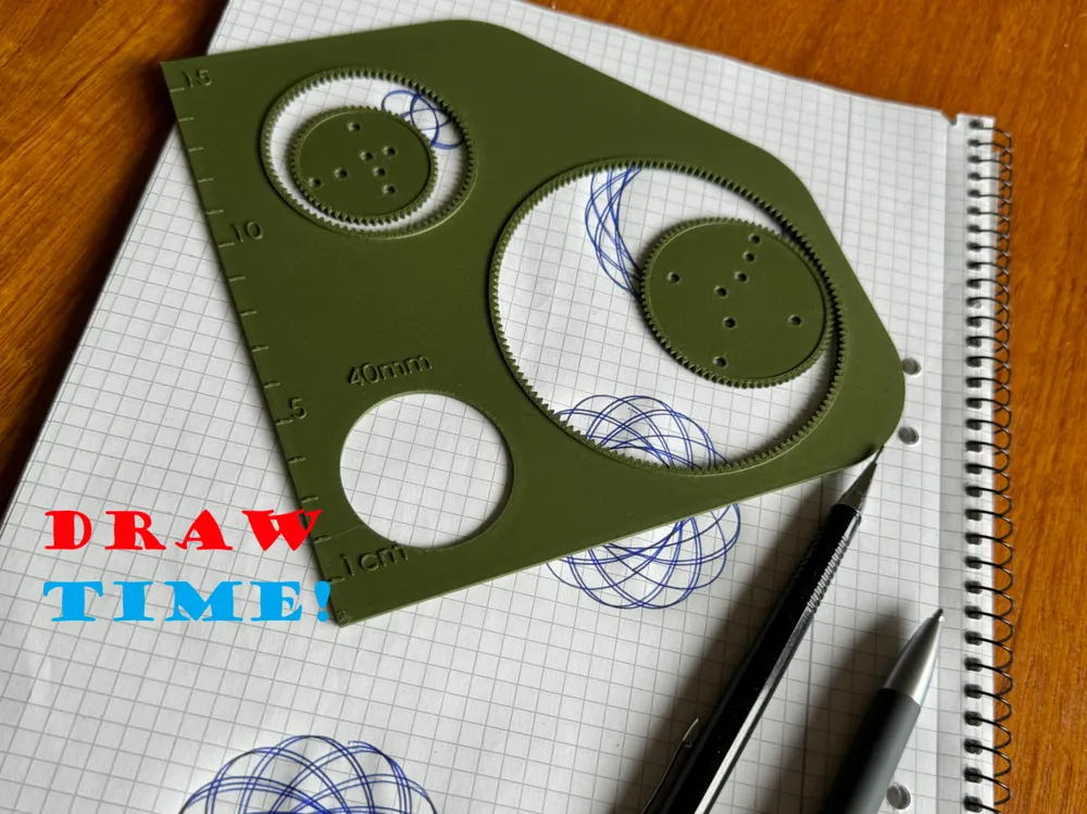 Drawing tool-Spirograph/ruler by Jalu - MakerWorld