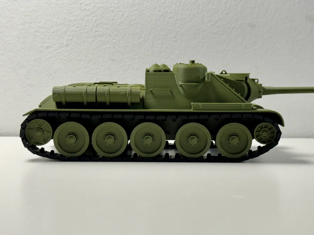 SU-100 Tank Destroyer 1:35 Scale Easy assembly - Free 3D Print Model ...