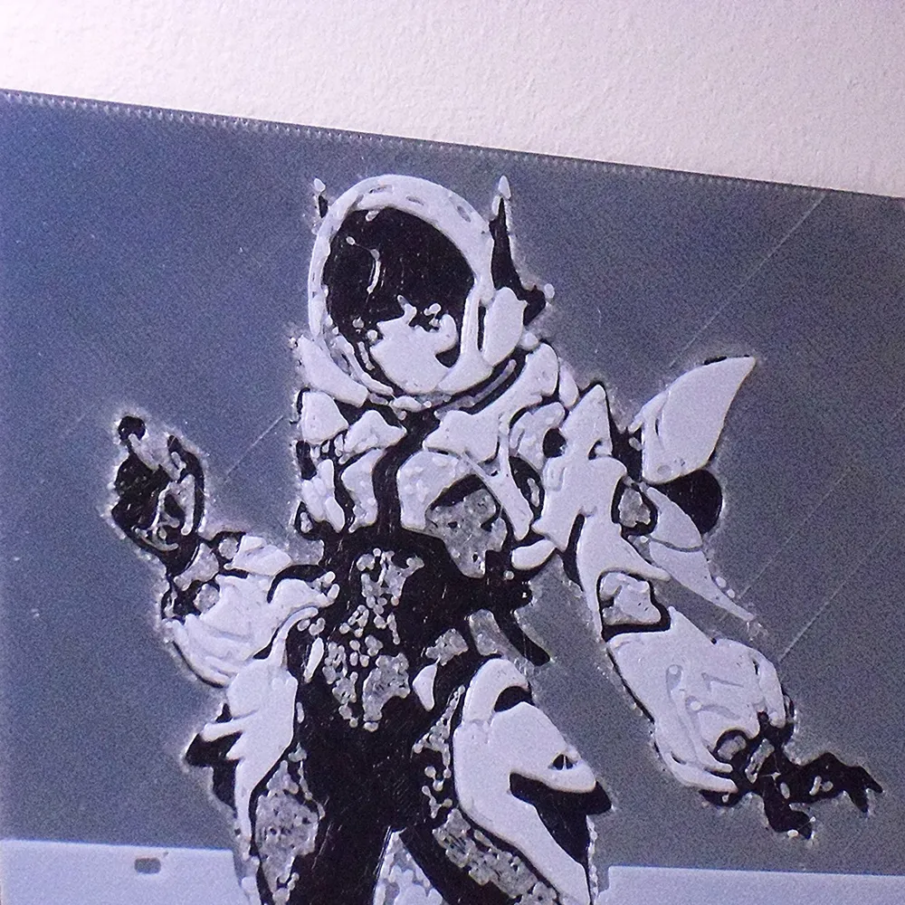 Juno Overwatch 2 - Wall portrait - Free 3D Print Model - MakerWorld