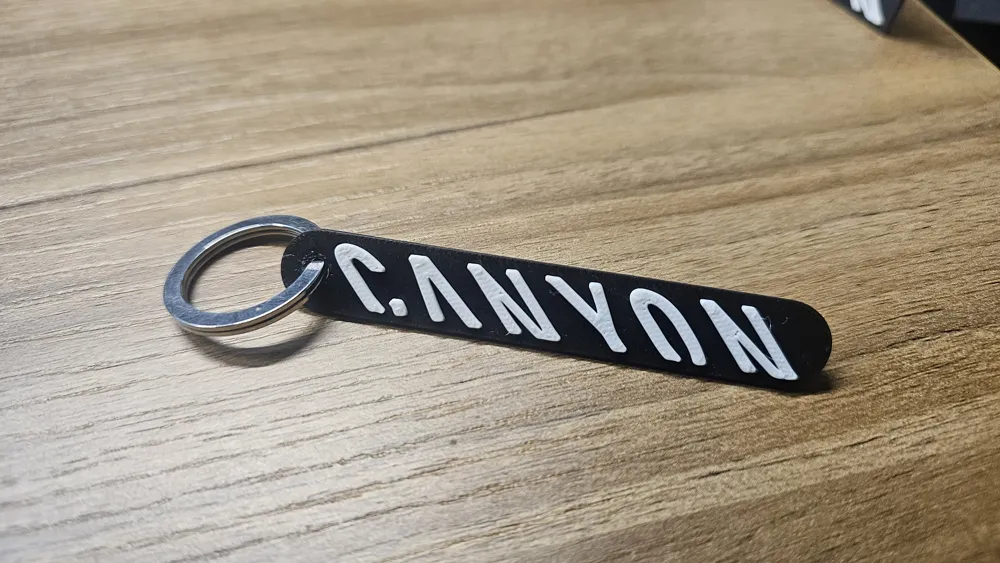 Canyon Bikes Key Chain and Logo - Free 3D Print Model - MakerWorld