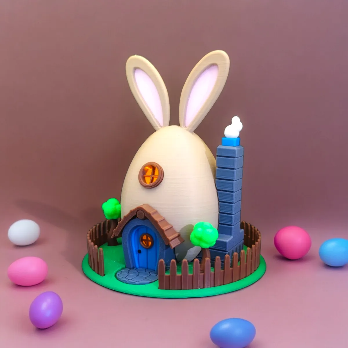 Easter Rabbit Egg House - Free 3D Print Model - MakerWorld