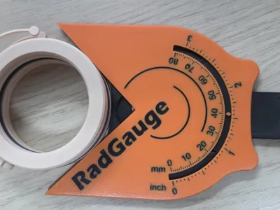 Radius Gauge (RadGauge MEGA) - Free 3D Print Model - MakerWorld