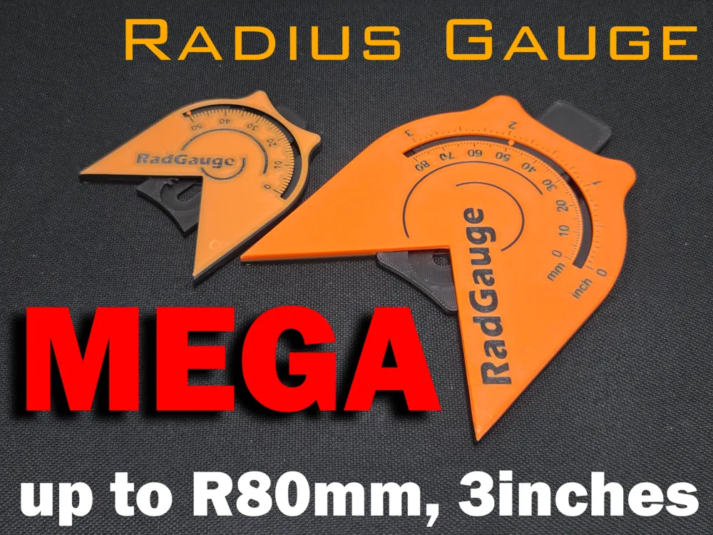 Radius Gauge (RadGauge MEGA) - Free 3D Print Model - MakerWorld