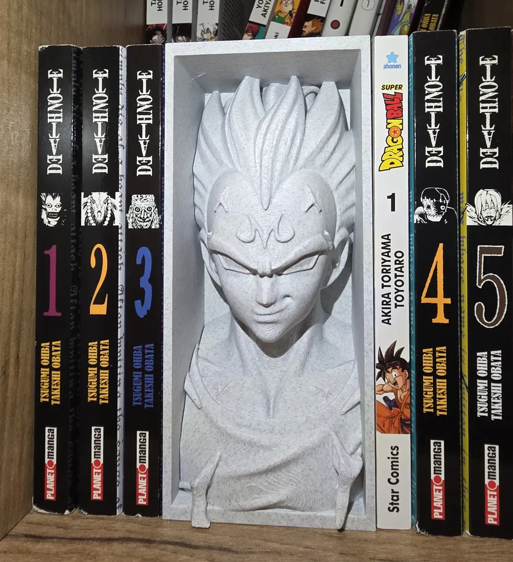 Majin Vegeta - Dragon Ball Z - Book Nook - Free 3D Print Model - MakerWorld
