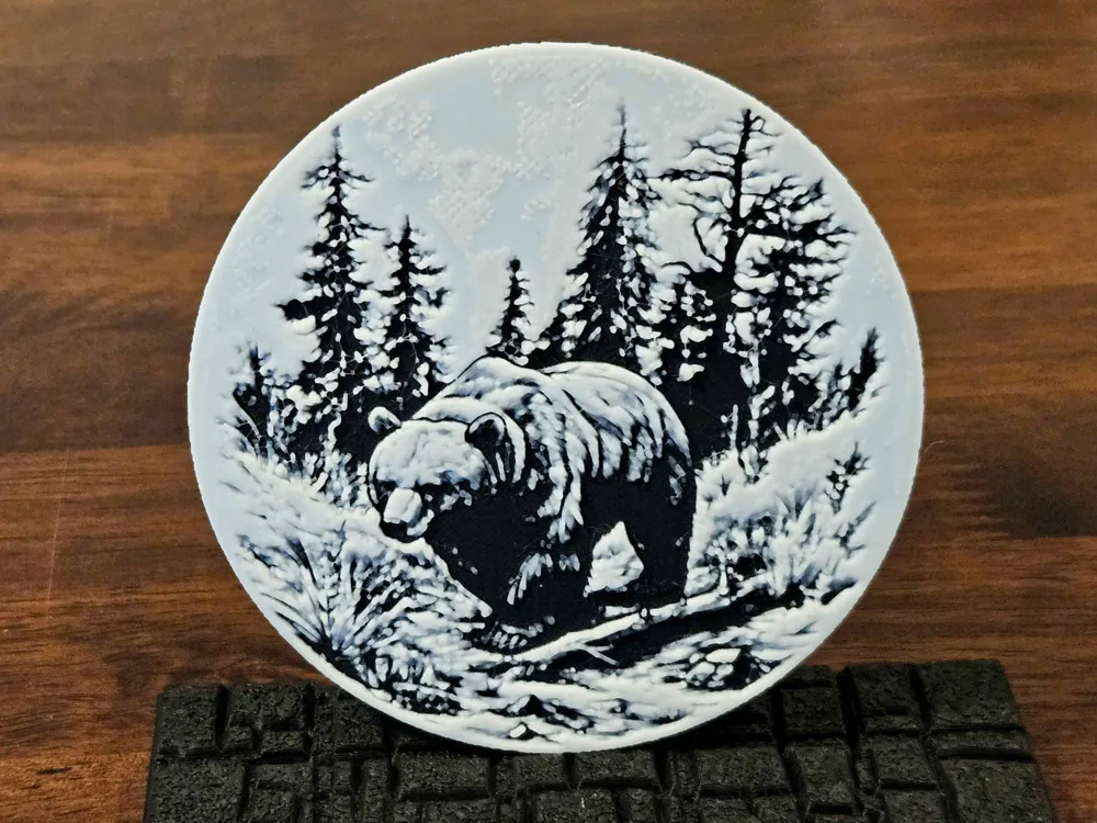 Bear Coaster by Yandalf - MakerWorld