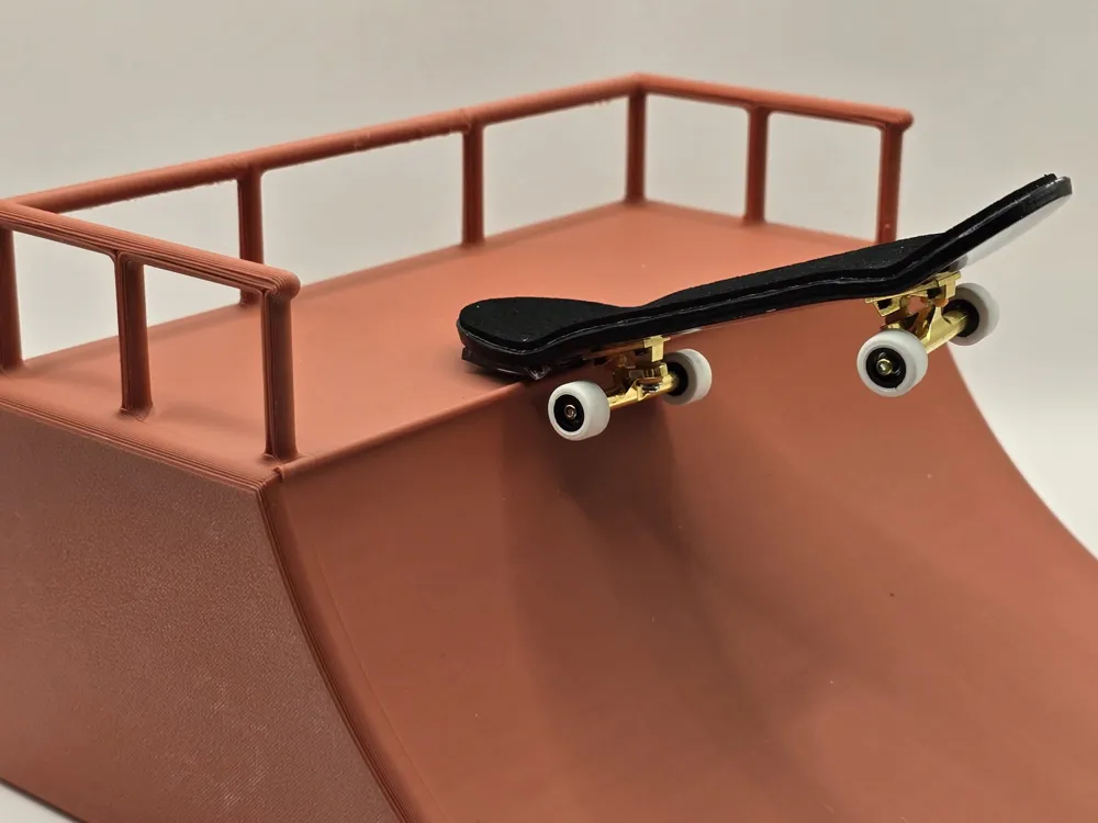 Halfpipe Vert Ramp Grind Rail Fingerboard Skate - Free 3D Print Model ...
