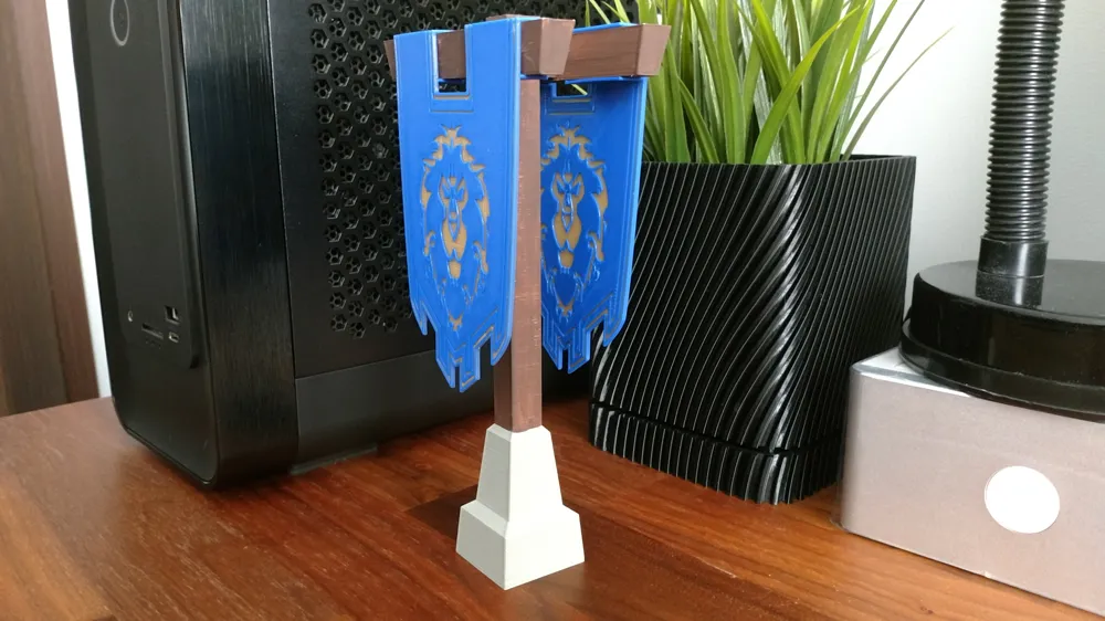 Arathi Basin Alliance Banner - Free 3D Print Model - MakerWorld