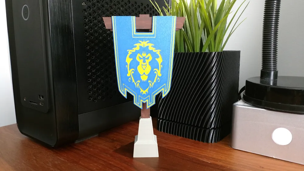Arathi Basin Alliance Banner - Free 3D Print Model - MakerWorld