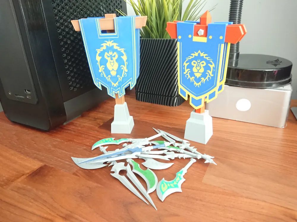 Arathi Basin Alliance Banner by mkl3D - MakerWorld