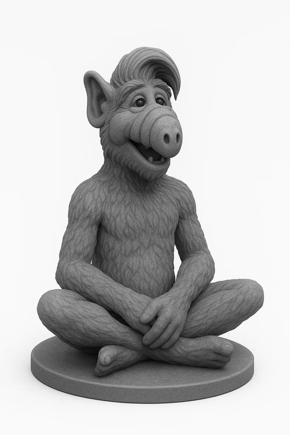 sitting ALF - the Alien - Free 3D Print Model - MakerWorld