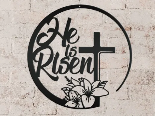 The True Easter Jesus Christ Is Risen 2D - Free 3D Print Model - MakerWorld